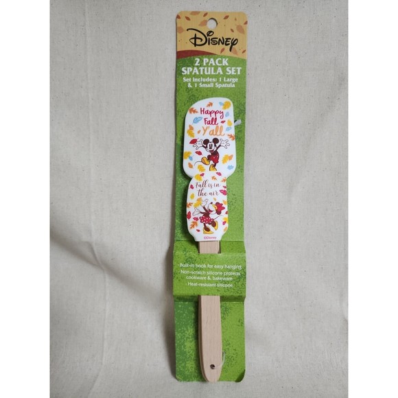 Disney | Kitchen | Disney Mickey Minnie Mouse 2 Pack Spatula Set Autumn ...